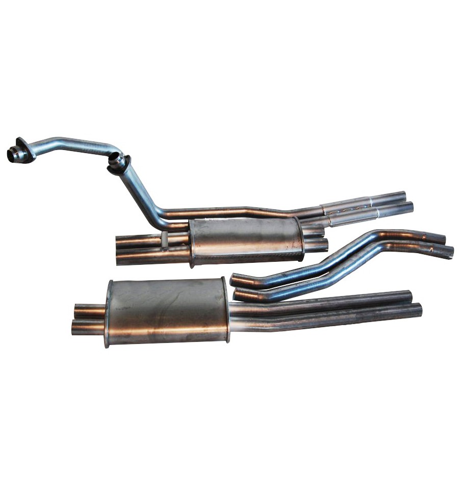 Complete Exhaust Line - 230SL 250SL 280SL W113 Pagoda - Classic ...